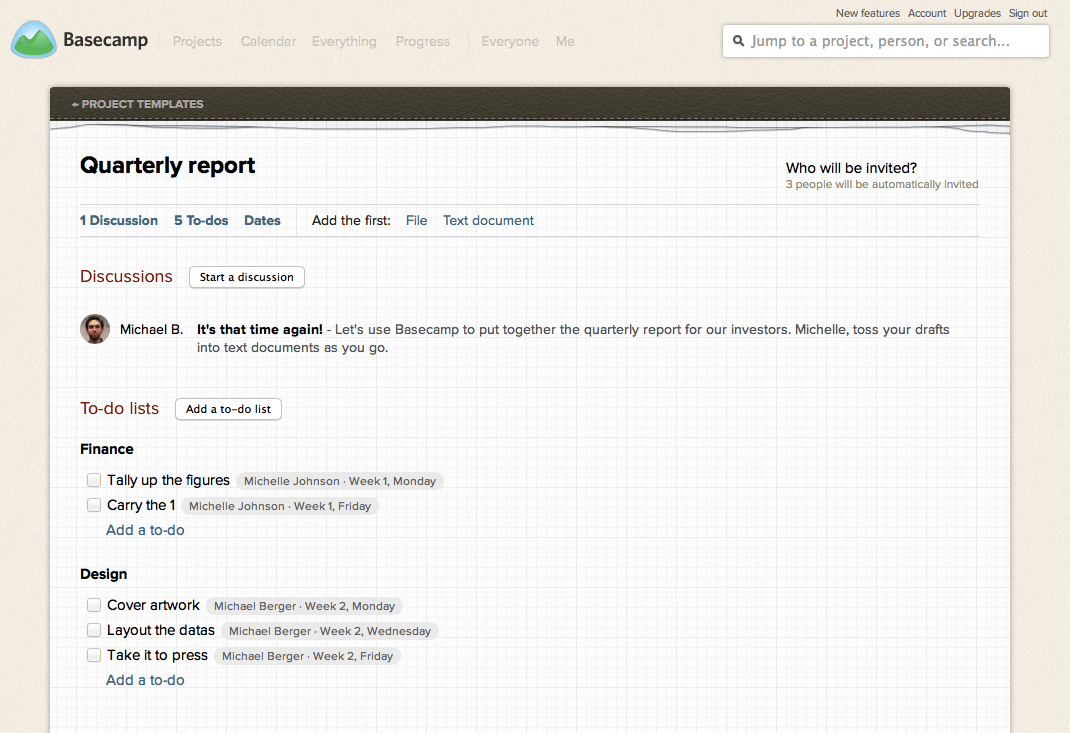 Basecamp Launches Project Templates Martech Zone