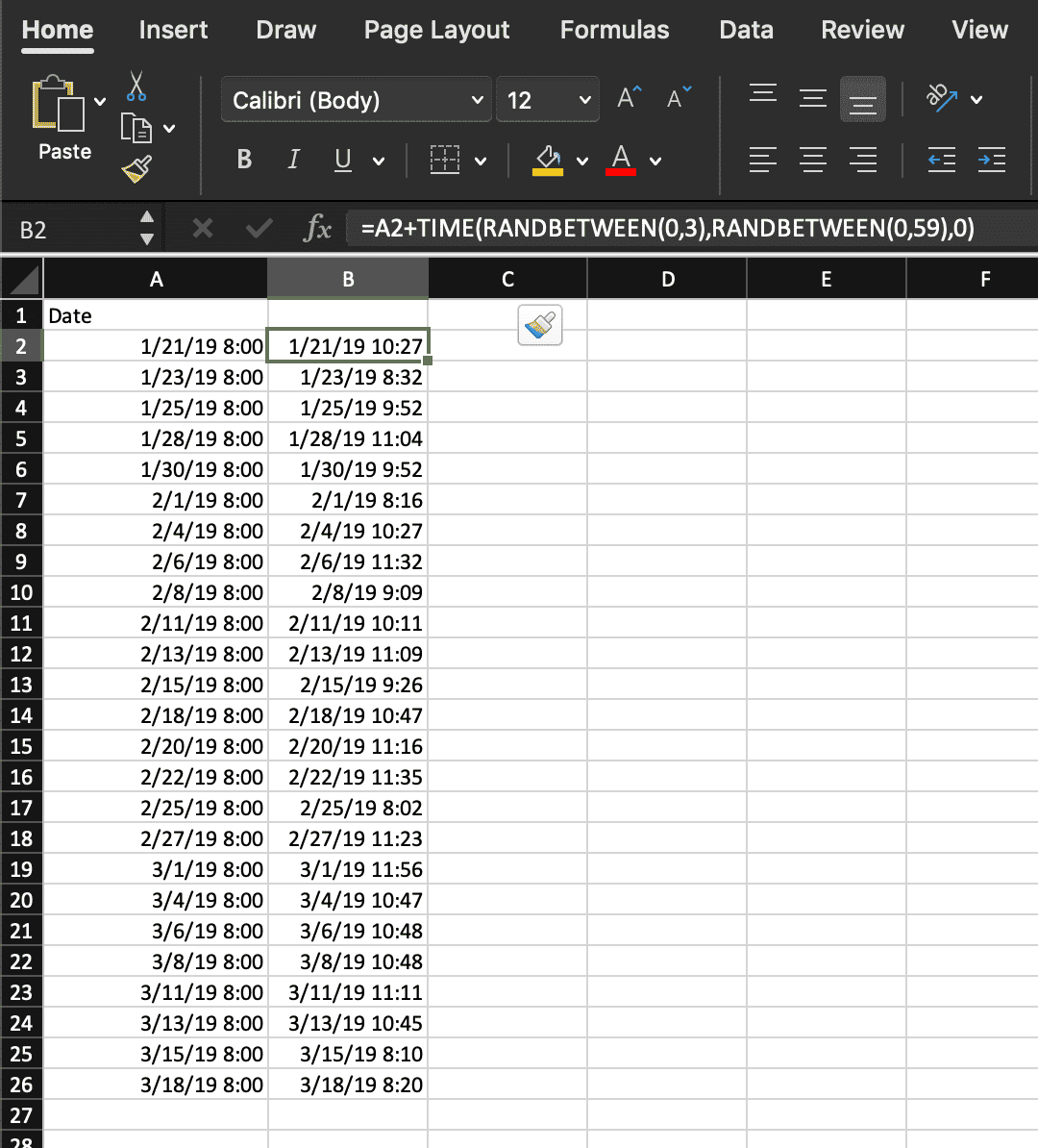 Excel Formula For Scheduling Social Updates By Day Of The Week