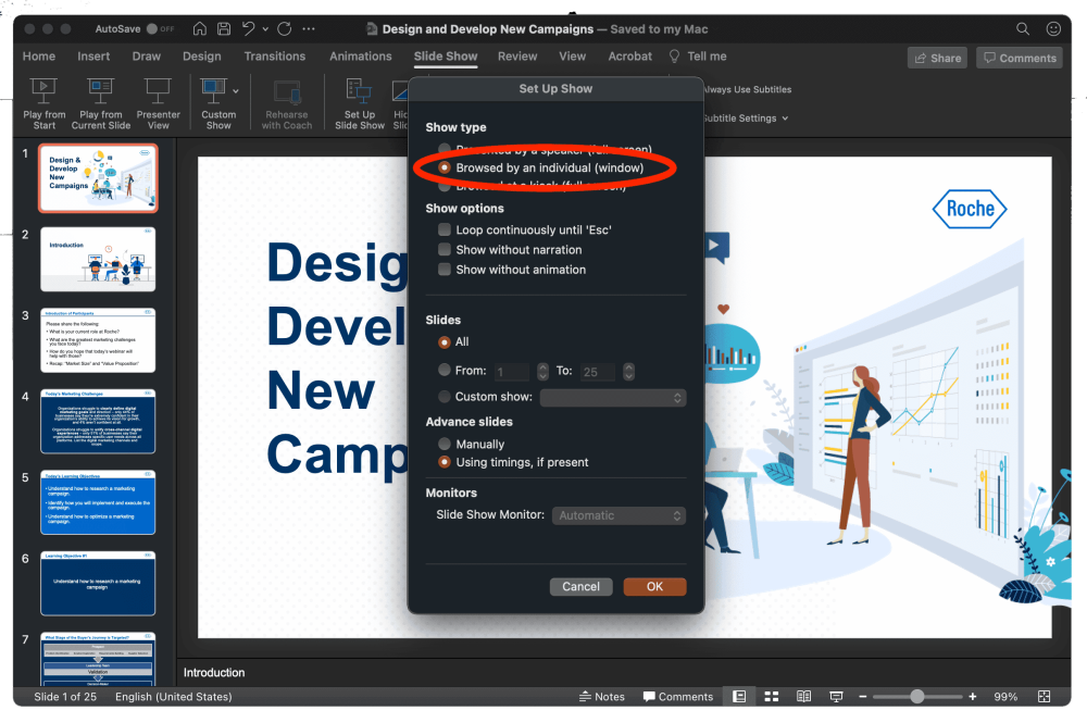 How To Set Up Your PowerPoint Slide Show In A Single Window For Virtual 